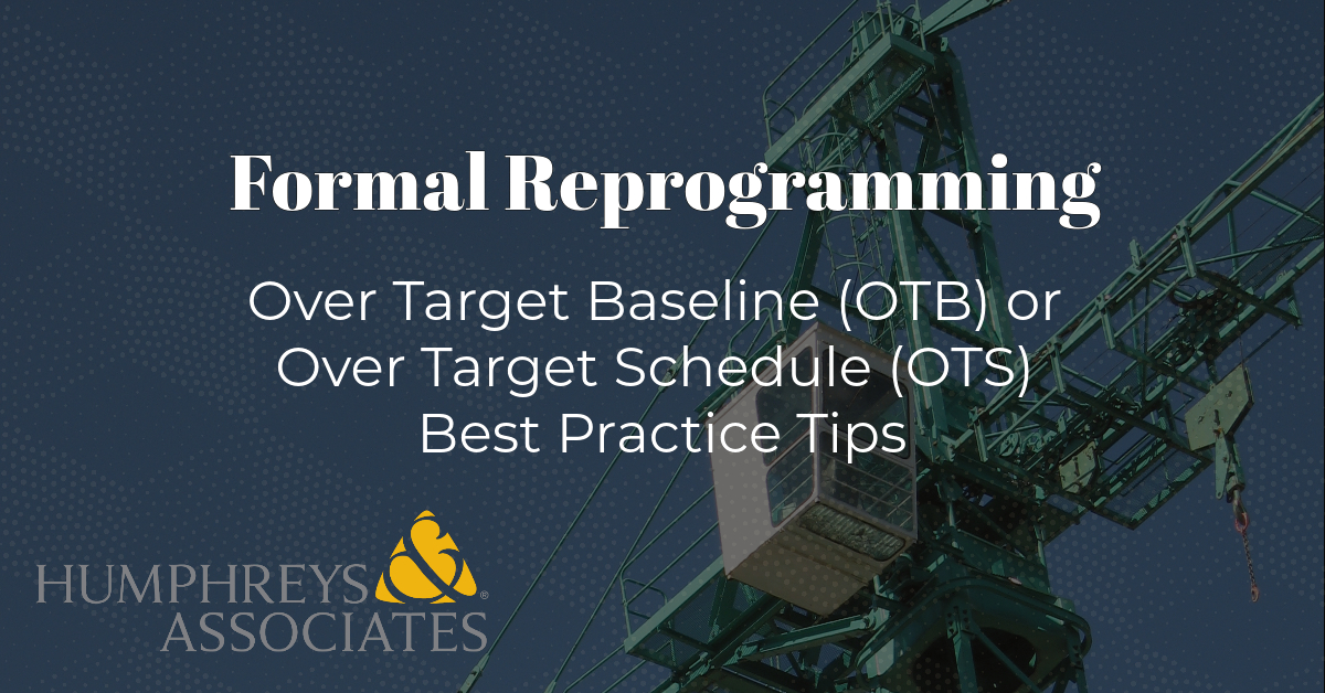Formal Reprogramming: OTB or OTS Best Practice Tips - Humphreys ...