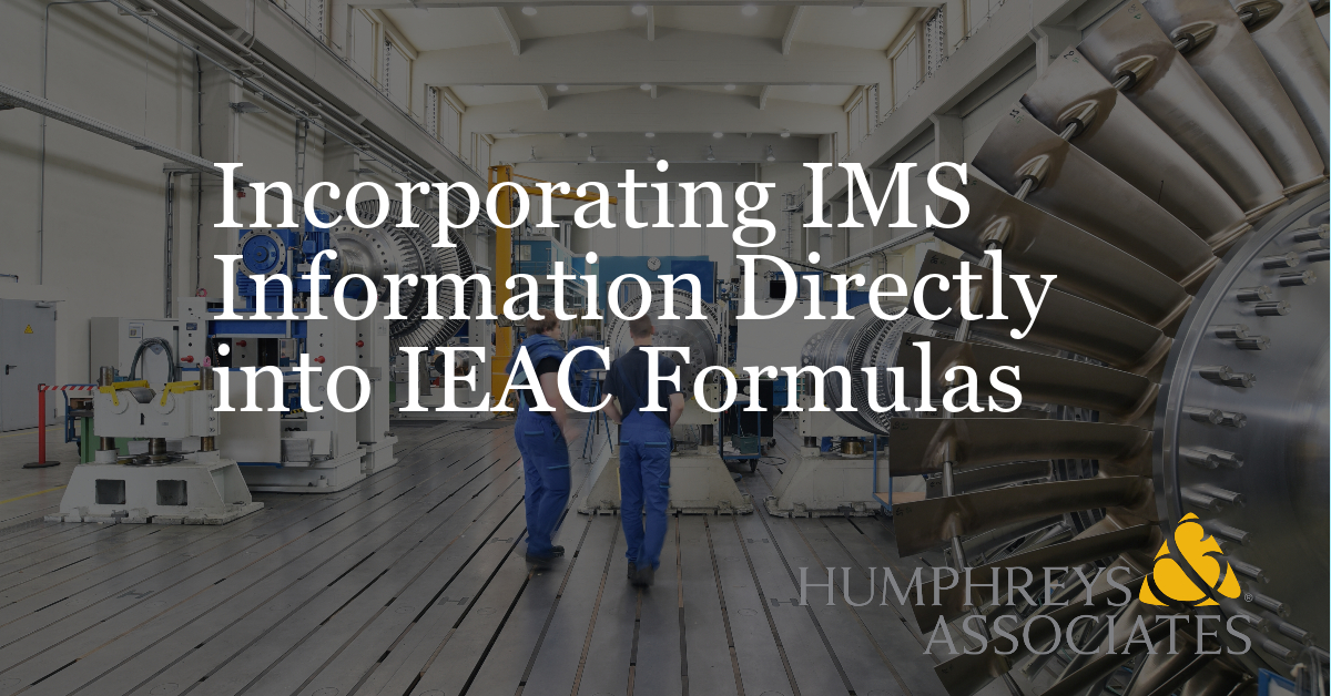 Incorporating IMS Information Directly into Independent Estimate at ...